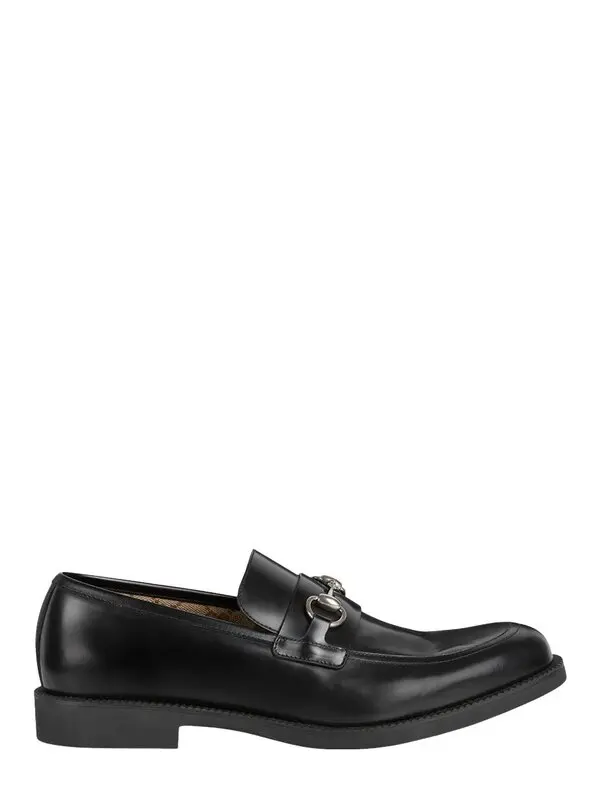 Gucci Rubber Sole Horsebit Loafer - Black
