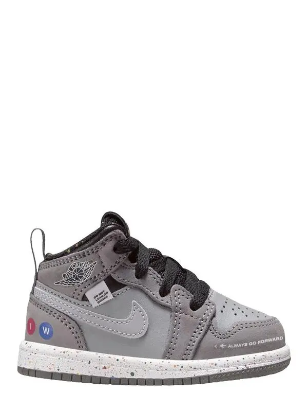 JORDAN 1 Mid Wings Td Sneakers - Grey