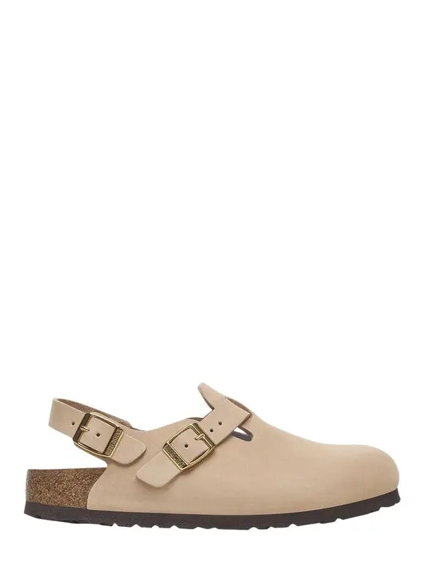 BIRKENSTOCK Tokio Nubuck Clogs - Cream