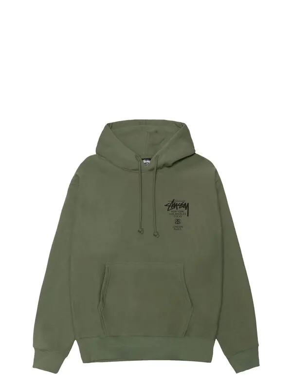 StÜssy World Tour Hoodie - Green