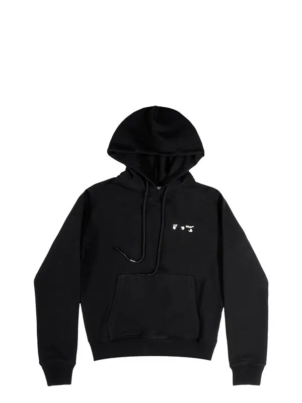Off-White Logo Slim Hoodie - Black