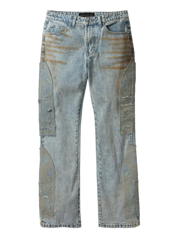 WHO DECIDES WAR BY EV BRAVADO Mechanic Signature Jeans - Blue