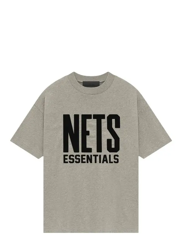 Fear Of God X Nba Brooklyn Nets Tee - Grey
