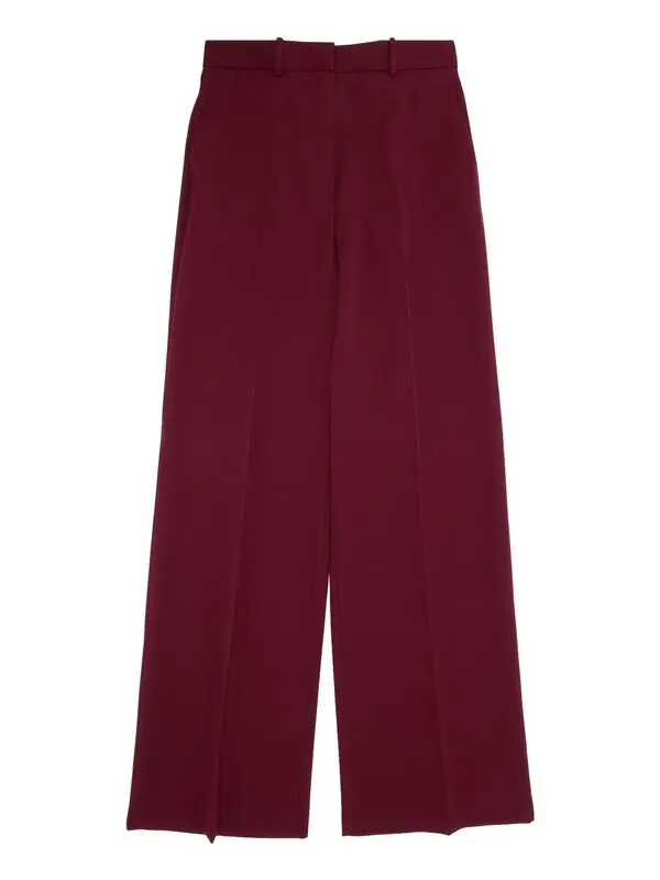 LANVIN Wide Leg Tailored Pant - Red