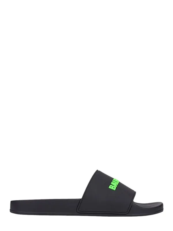 Balenciaga Rubber Slides - Black