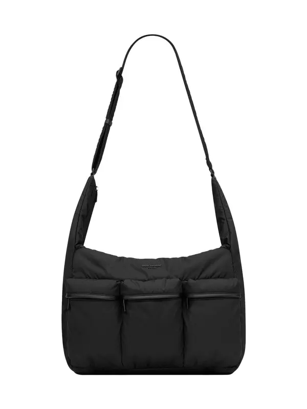 Saint Laurent Multi Pocket Puffer Bag - Black
