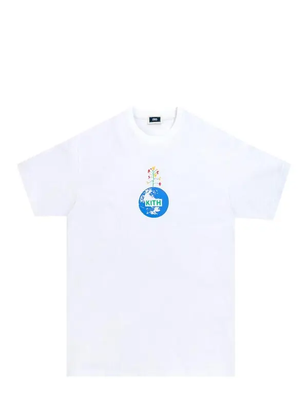 Kith Earth Day Tee With Reuseable Tote Bag - White