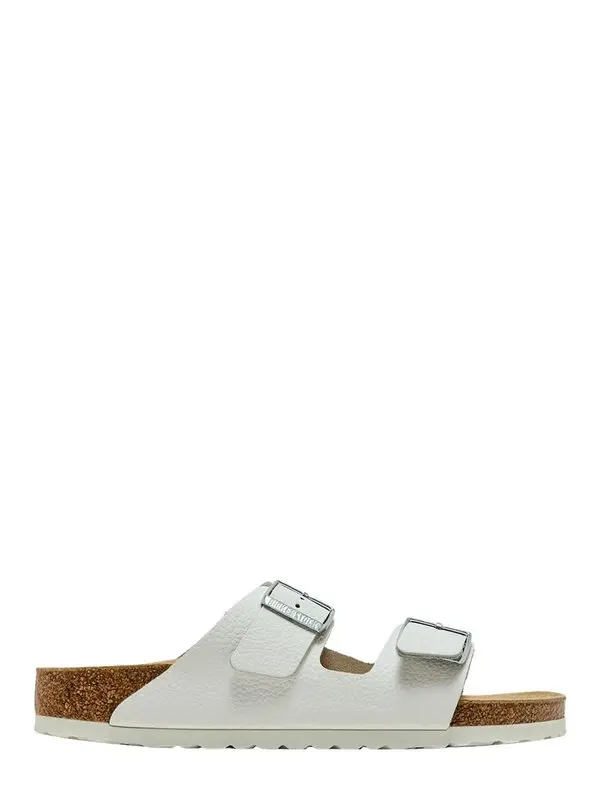 BIRKENSTOCK Arizona Natural Leather Sandals - White