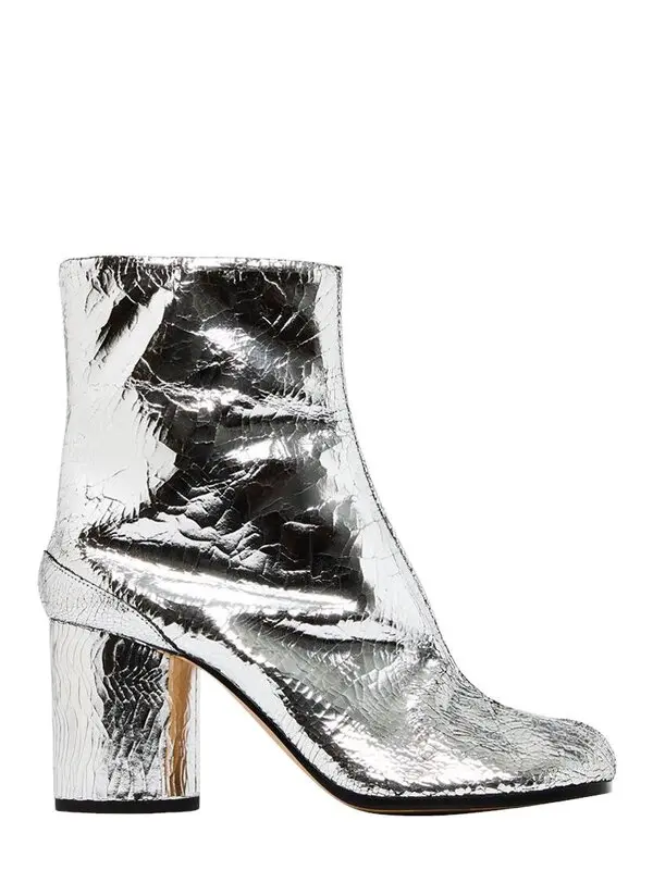 MAISON MARGIELA Tabi Ankle Boots - Silver