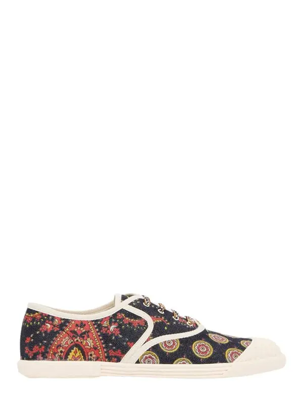 Valentino Garavani Printed Denim Sneakers - Multicolor