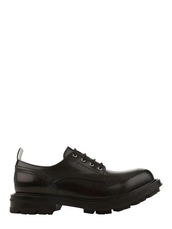 Alexander McQueen Ridged Sole Lace-up - Black