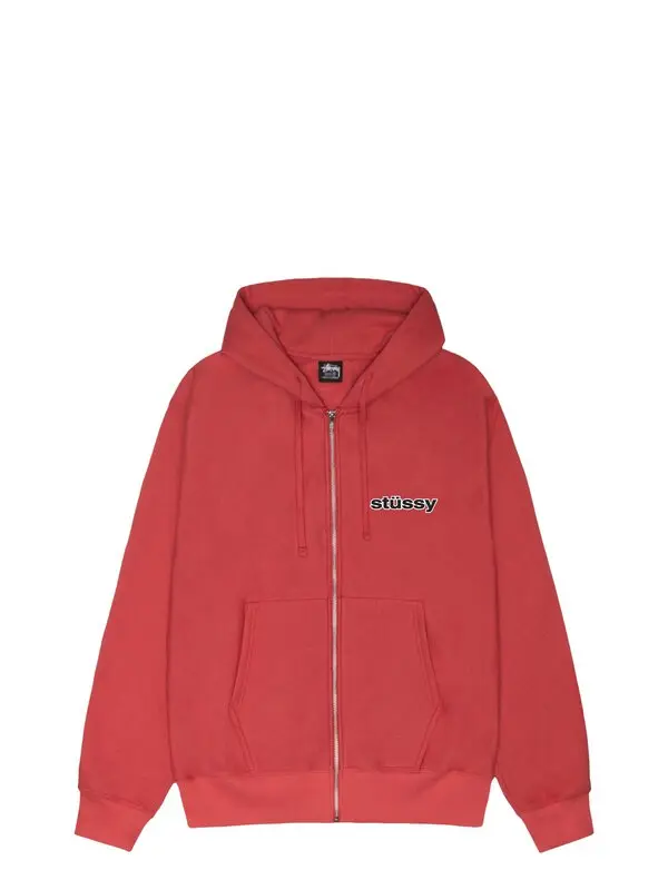 StÜssy Ss-link Zip Hoodie - Red