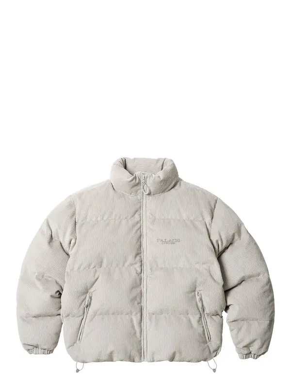 PALACE Corduroy Puffa Jacket - Grey