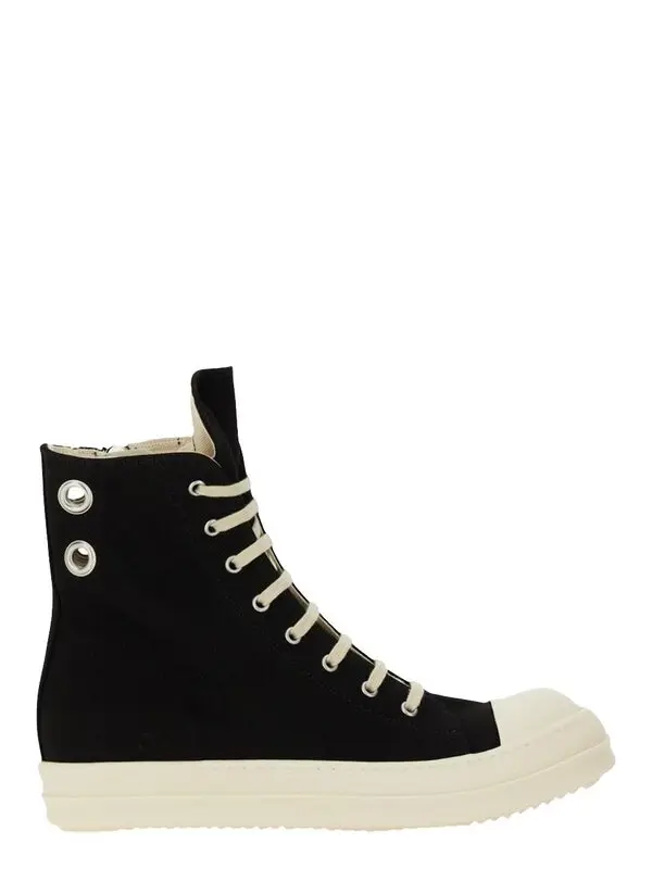 Rick Owens Hollywood High Top Sneakers - Black