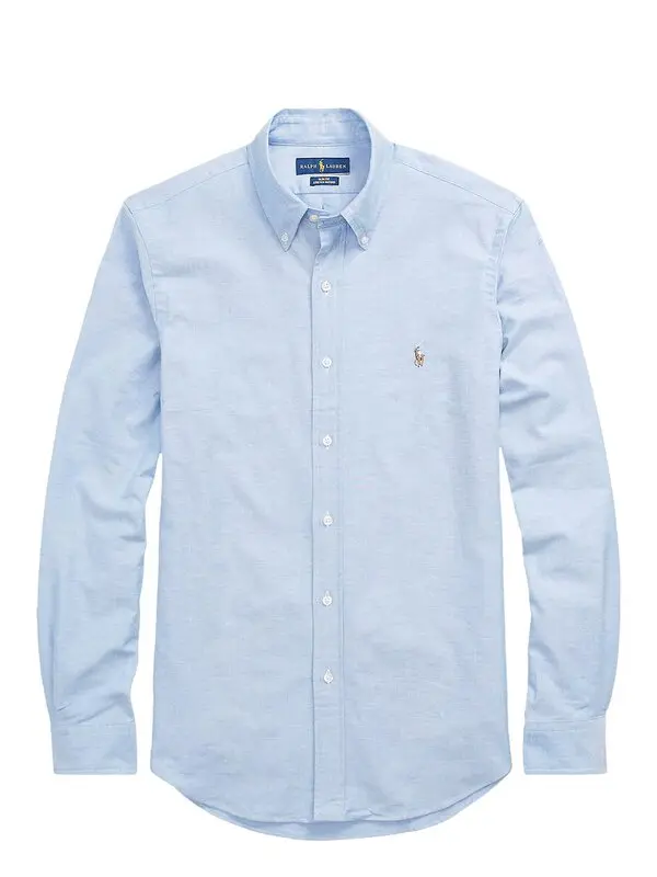 Polo Ralph Lauren Long-sleeve Stretch Oxford Sport Shirt - Blue