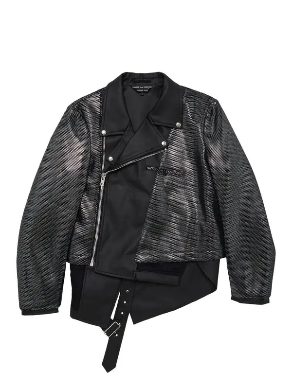 Comme Des Garçons Leather Biker Jacket - Black