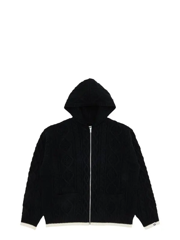Supreme X Goodenough Zip Up Hooded Sweater - Black