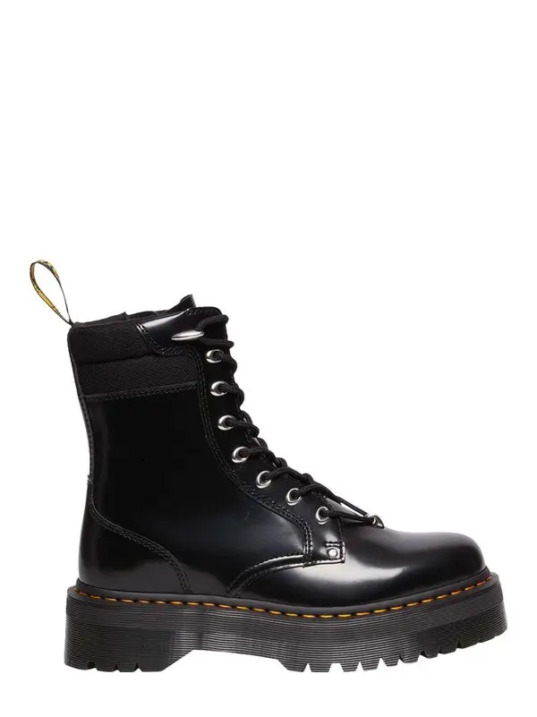 Dr. Martens Jadon 2 Hardware Buttero Leather Platform Boot - Black