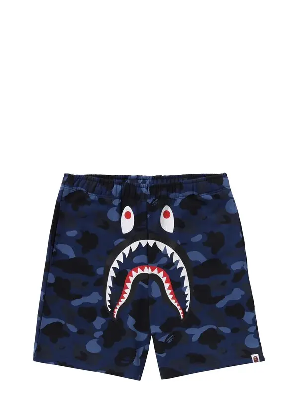 BAPE Abc Camo Shark Sweatshorts - Blue