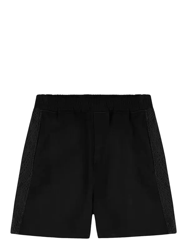 REPRESENT Knitted Panel Shorts - Black