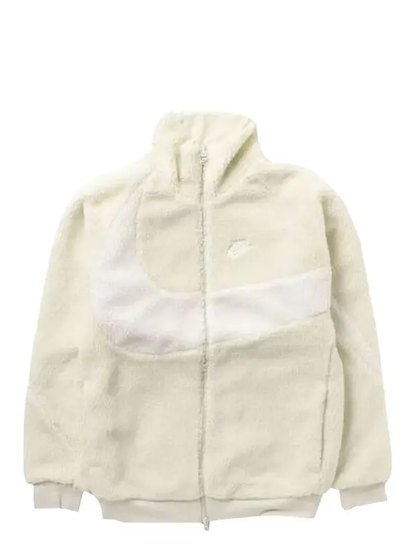 Nike Sportswear Big Swoosh Reversible Boa Jacket - Cream