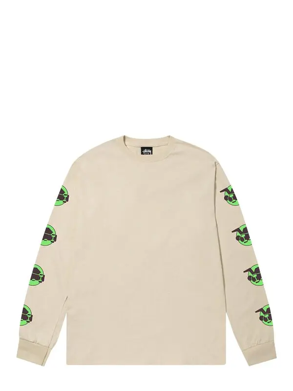 StÜssy Skateman Long-sleeve Tee - Cream