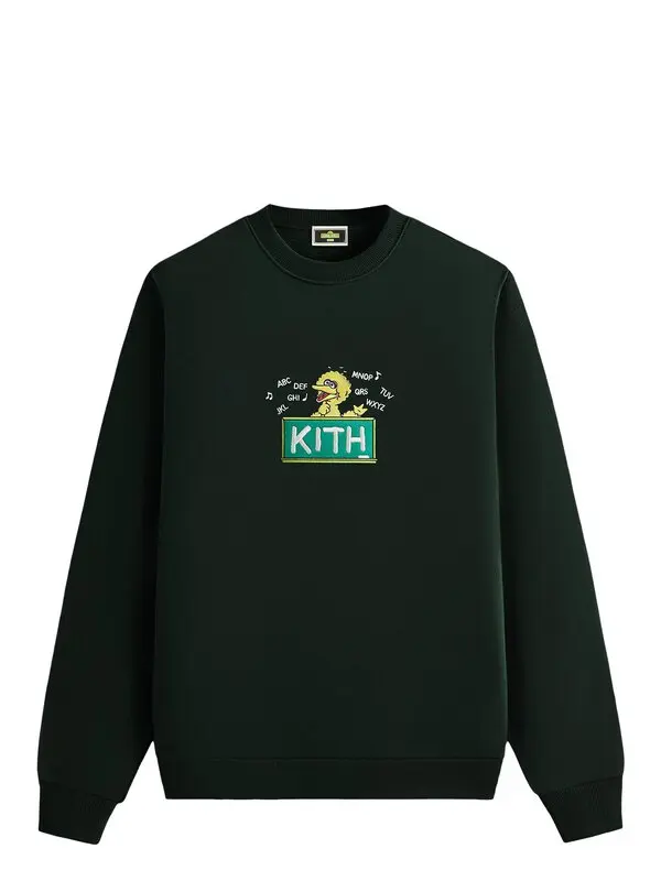 Kith X Sesame Street Big Bird Nelson Crewneck - Green