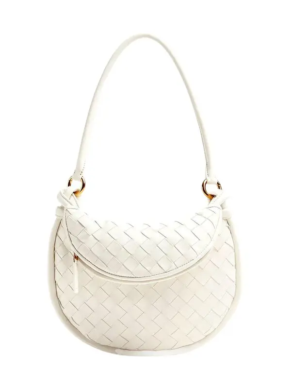 Bottega Veneta Small Gemelli Shoulder Bag - White