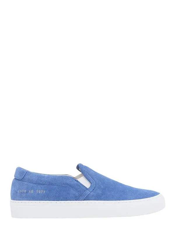 COMMON PROJECTS Suede Slip-on Sneakers - Blue