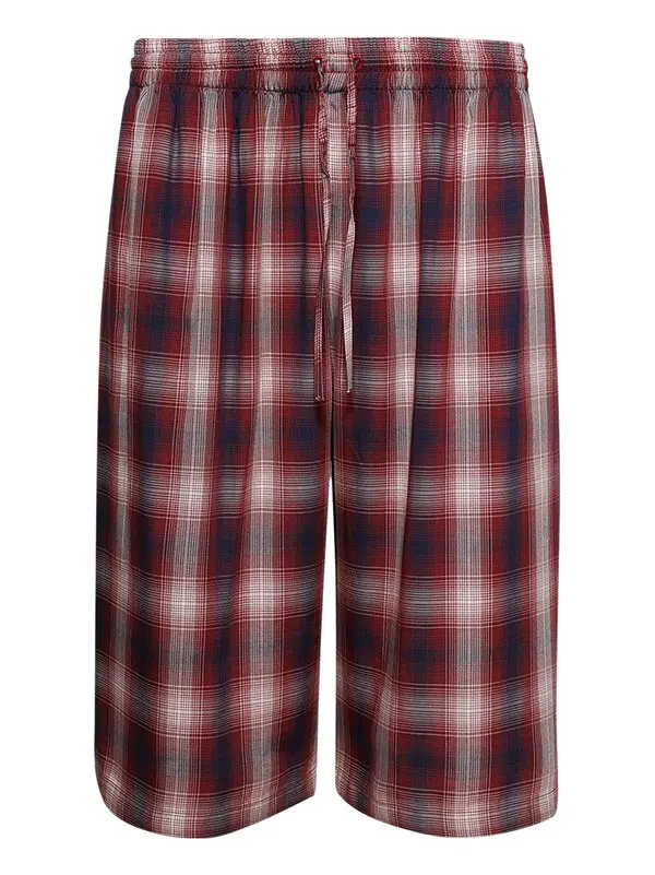 Acne Studios Checkered Shorts - Red