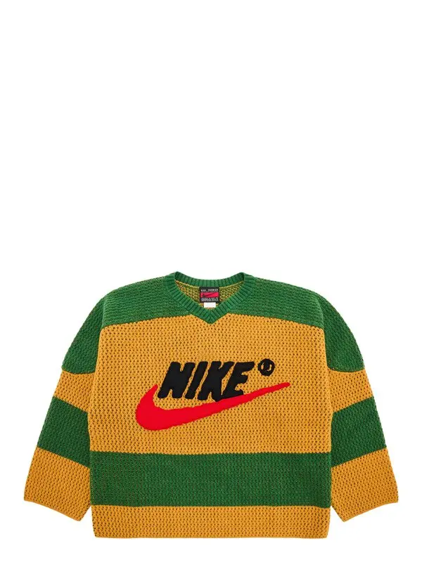Nike X Cactus Plant Flea Market Crochet Hockey Sweater - Yellow