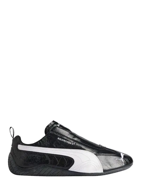 Balenciaga X Puma Speedcat Leather Sneakers - Black