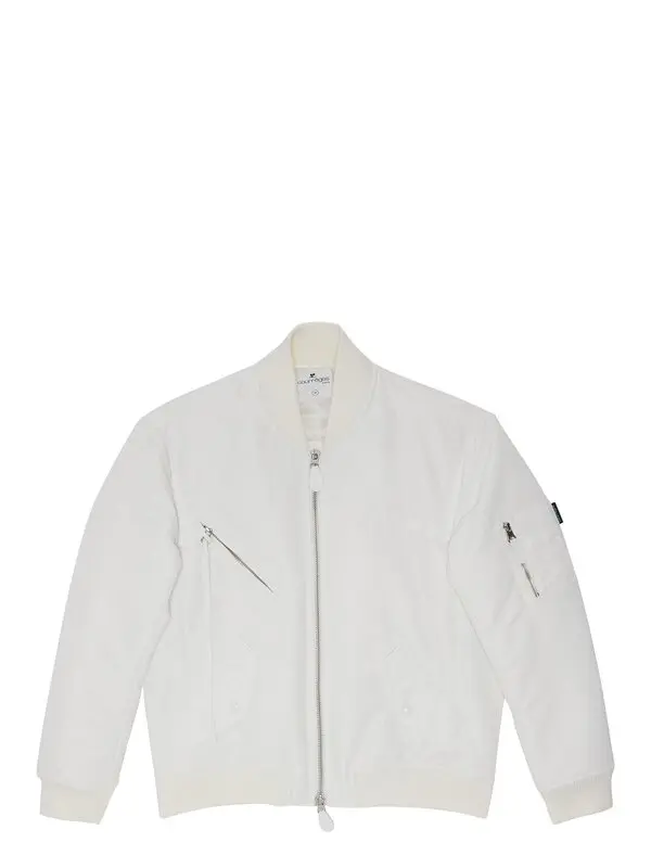 COURREGES Cocoon Nylon Bomber Jacket - White