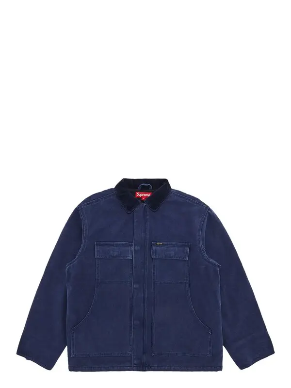 Supreme Old English Canvas Work Jacket - Blue