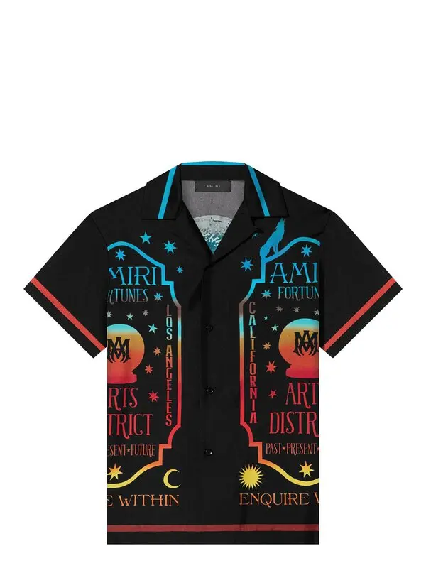 Amiri Fortune Bowling Shirt - Black