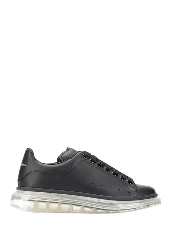Alexander McQueen Oversized Sneaker With Clear Sole - Black