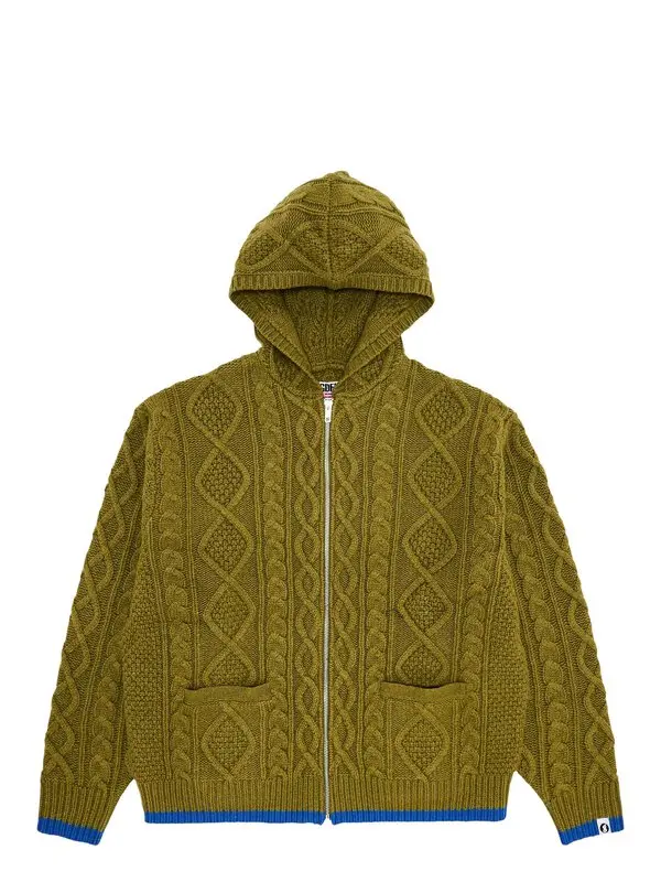 Supreme X Goodenough Zip Up Hooded Sweater - Green