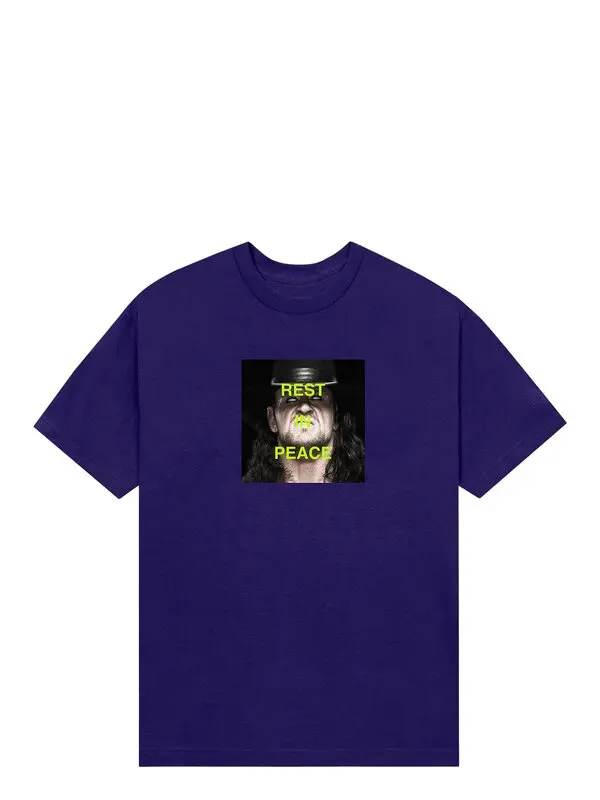 ANTI SOCIAL SOCIAL CLUB X Wwe You Will Rest In Peace Tee - Purple