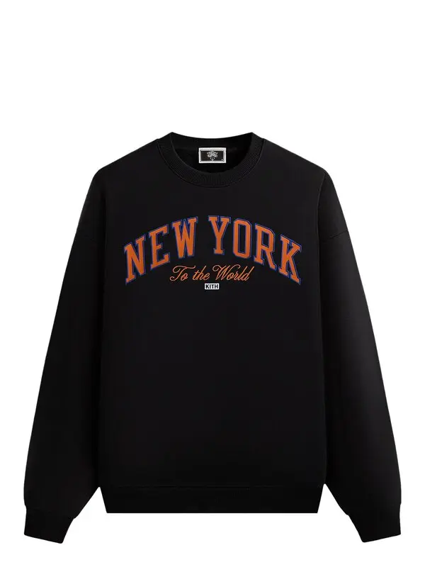 Kith For The New York Knicks Vintage Nelson Crewneck - Black