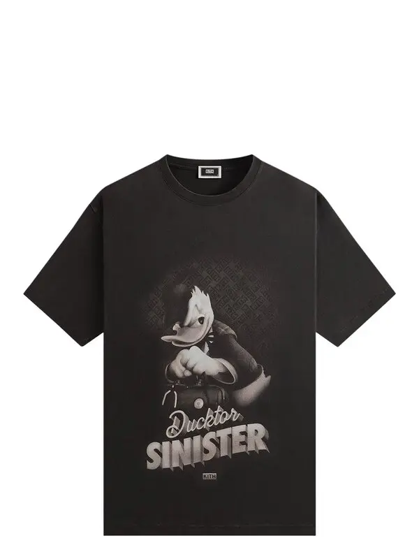 Kith X Disney Donald Duck Sinister Vintage Tee - Black