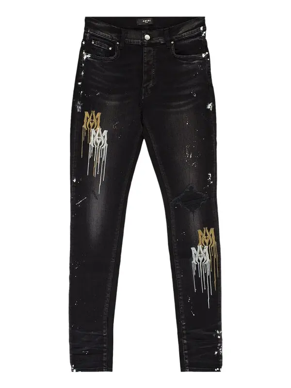 Amiri Stencil Jeans - Black