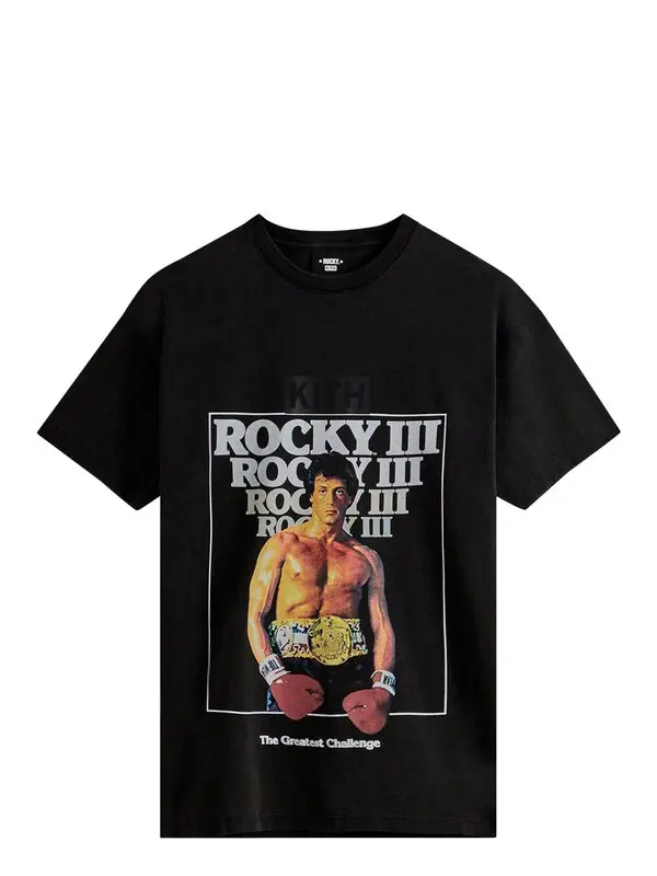 Kith For Rocky Iii Vintage Tee - Black