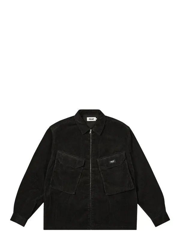 PALACE Cord Pdu Overshirt - Black