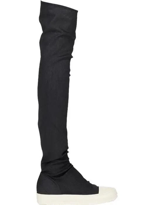 Rick Owens High Sock Sneaks - Black
