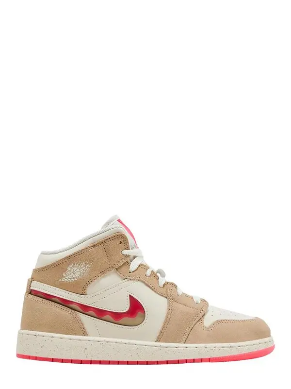 JORDAN 1 Mid Se Gs Sneakers - Cream