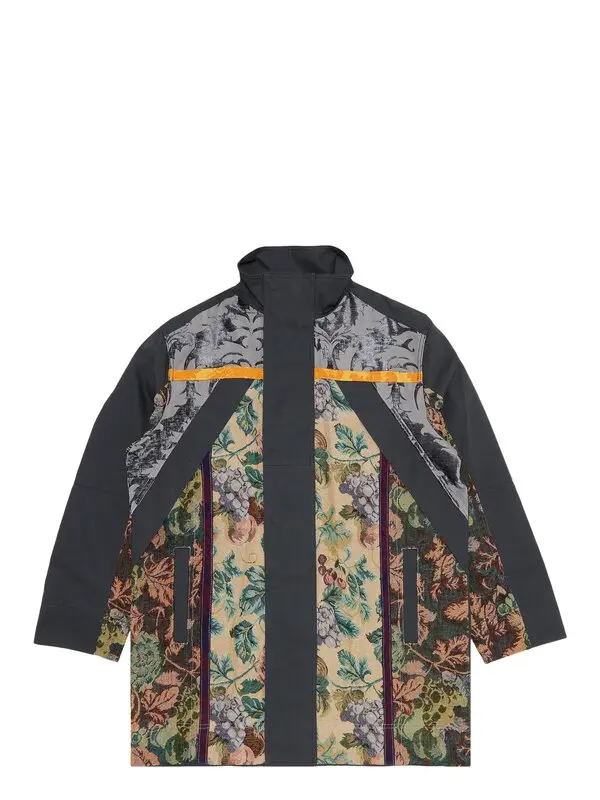 MARINE SERRE Regenerated Floral Tapestries Parka - Green