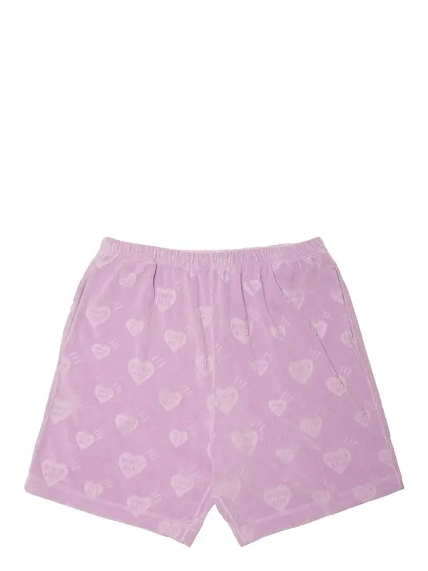 HUMAN MADE Heart Pile Shorts - Purple