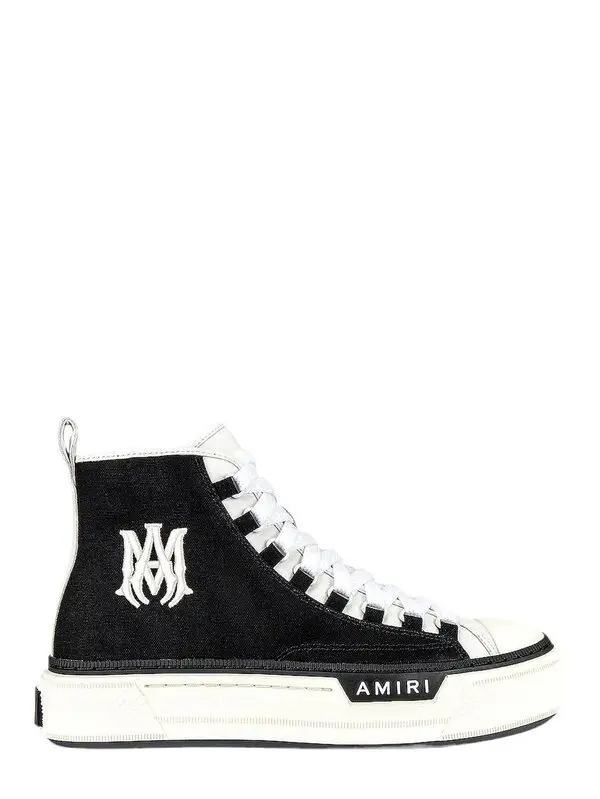 Amiri M.a. Logo Court High Sneakers - Black