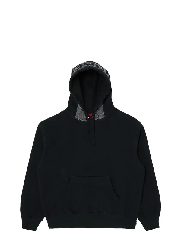 Supreme Jacquard Stripe Hooded Sweatshirt - Black