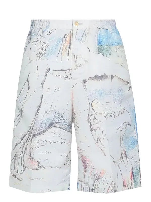 Alexander McQueen William Blake Dante Shorts - Cream